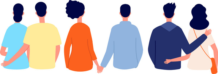 Friends Back View Vector Images (over 870)