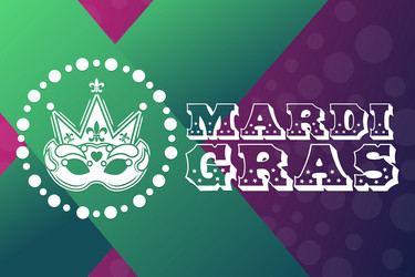 Mardi gras holiday poster Royalty Free Vector Image