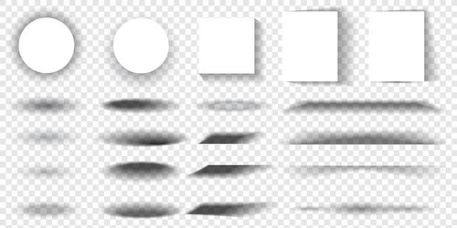 Transparent square stickers overlay patches set Vector Image