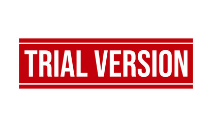 Trial version rubber stamp seal Royalty Free Vector Image