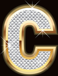 A letter pink bling Royalty Free Vector Image - VectorStock