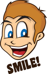 Mischievous guy cartoon Royalty Free Vector Image