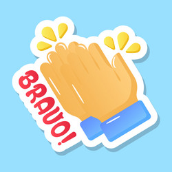 Clap Royalty Free Vector Image - VectorStock