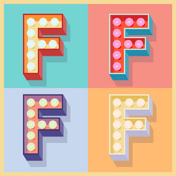 F Fonts Letter Retro Text Vector Images (over 370)