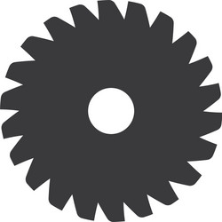 Metal saw logo Royalty Free Vector Image - VectorStock