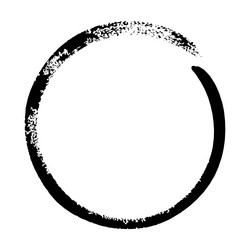 Circle frame border grunge background shape Vector Image