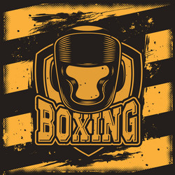 Conceptual motivational poster for a boxing Vector Image