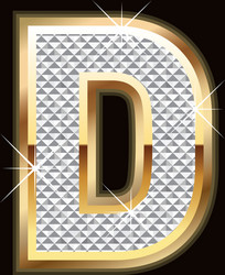 D bling Royalty Free Vector Image - VectorStock