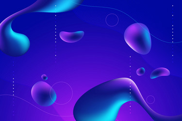 Gradient liquid abstract background design Vector Image