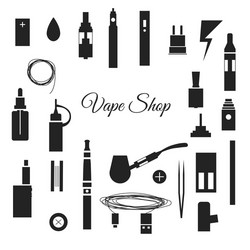 Simple vape mod logo Royalty Free Vector Image