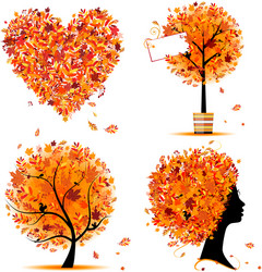 Beautiful autumn tree Royalty Free Vector Image