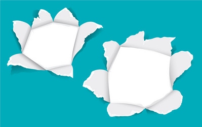 Background template design with ripping paper Vector Image