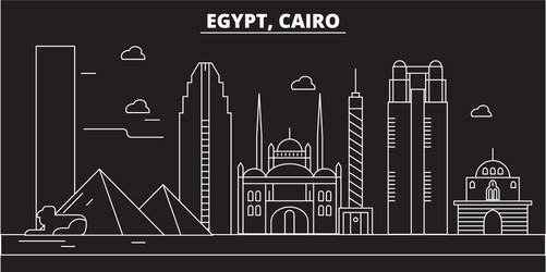 Cairo City Skyline Silhouette Vector Images (over 150)