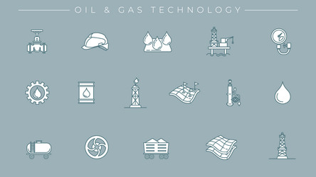 Infographic of oil technology Royalty Free Vector Image