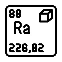 Periodic Table Element Radium Icon Vector Images (48)