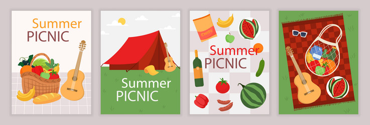 Spring Picnic Poster Vector Images (over 580)