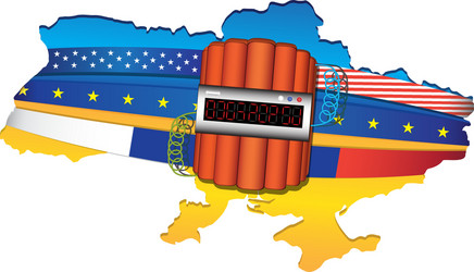 Map of the ukraine with province and names Vector Image