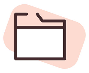 Ui zip file on white background Royalty Free Vector Image