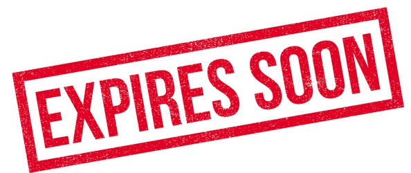 Expires soon rubber stamp Royalty Free Vector Image