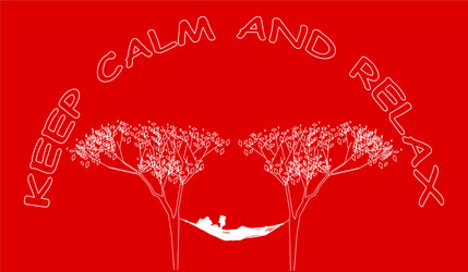 Keep calm and relax Royalty Free Vector Image - VectorStock