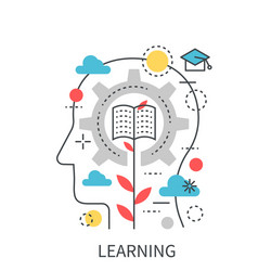 Personalization in ai education concept icon Vector Image