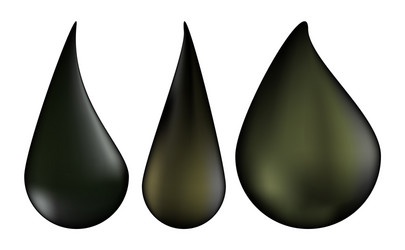 Oil drop symbol icon design isolated on white Vector Image