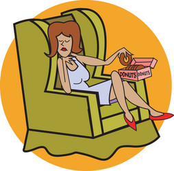 Couch potato Royalty Free Vector Image - VectorStock