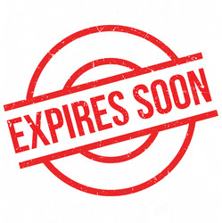 Expires soon rubber stamp Royalty Free Vector Image