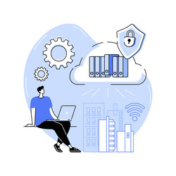 Secure boot isolated cartoon Royalty Free Vector Image