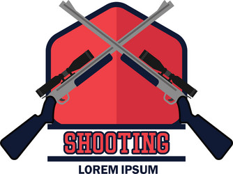 Shooting logo with text space for your slogan Vector Image