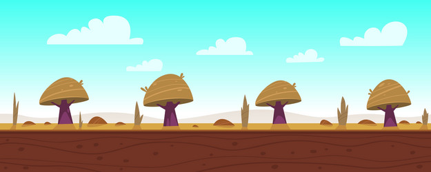 Game cartoon background Royalty Free Vector Image