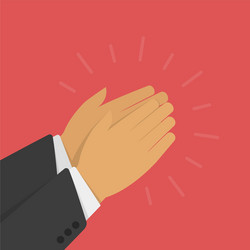 Female hands clapping Royalty Free Vector Image