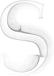 Sketch font letter s Royalty Free Vector Image