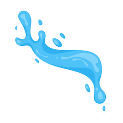 Water splash cartoon Royalty Free Vector Image