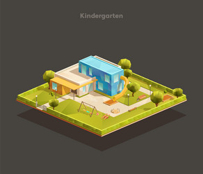 Entertainment on the playground - flat design Vector Image