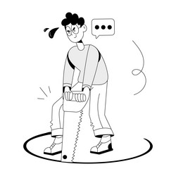 Avoid trap Royalty Free Vector Image - VectorStock