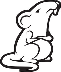 Mouse logo mascot set collection Royalty Free Vector Image