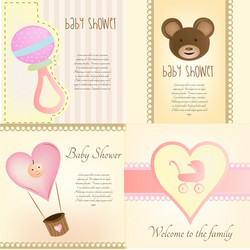 Baby document design Royalty Free Vector Image