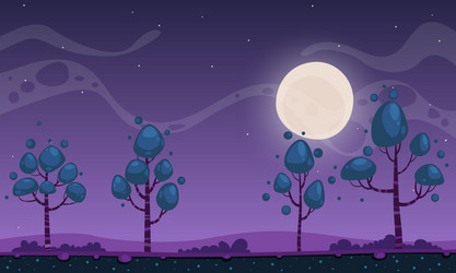 Cartoon Landscape Background Royalty Free Vector Image