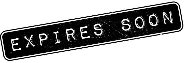 Expires soon rubber stamp Royalty Free Vector Image