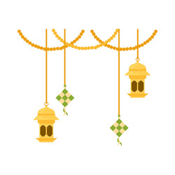 Idul fitri decorations Royalty Free Vector Image