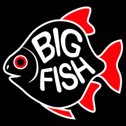 Big fish background Royalty Free Vector Image - VectorStock