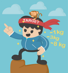 Cartoon exercisesmachine weight Royalty Free Vector Image