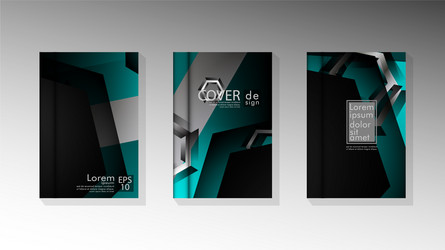 Collection book cover backgrounds Royalty Free Vector Image