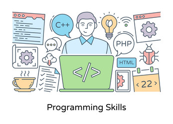 Programmer Avatar Developer Vector Images (over 520)