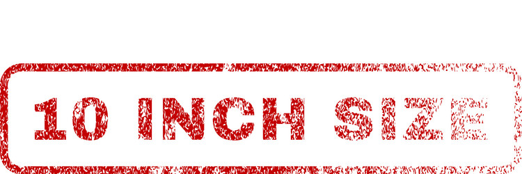 10 inch size rubber stamp Royalty Free Vector Image