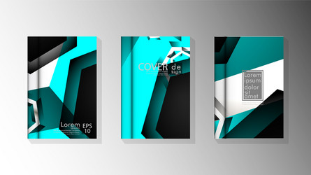 Collection book cover backgrounds Royalty Free Vector Image