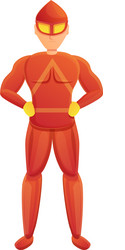 Strong athlete icon cartoon man muscular Vector Image