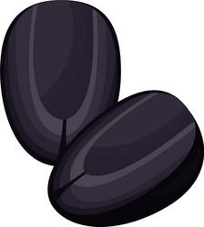 Black beans icon Royalty Free Vector Image - VectorStock