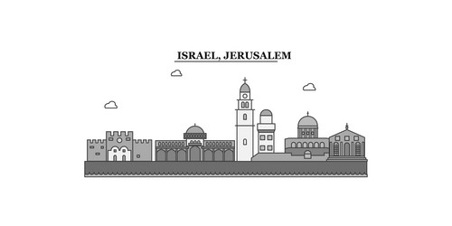 Jerusalem Skyline Vector Images (over 210)